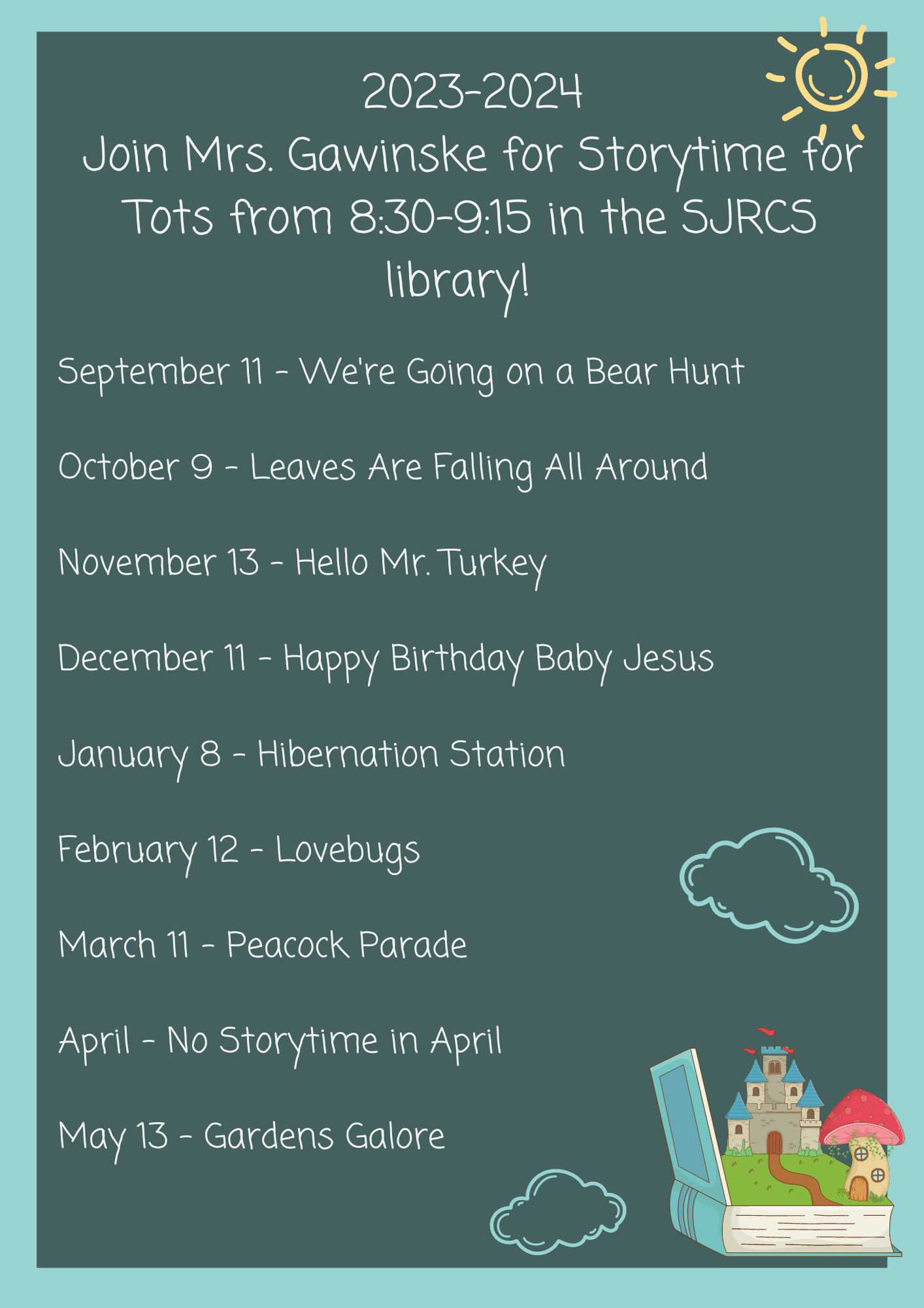 Story Time Tots | St. John Regional Catholic School